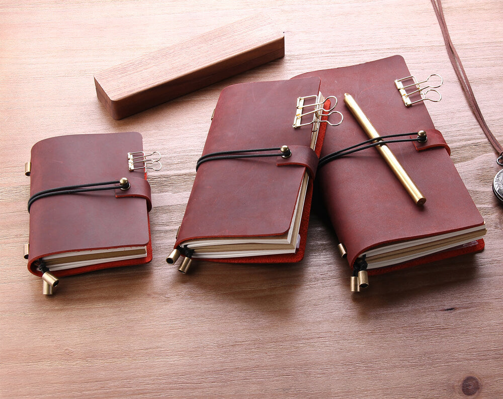 Robrasim Refillable Custom Leather Traveler's Notebooks | Robrasim